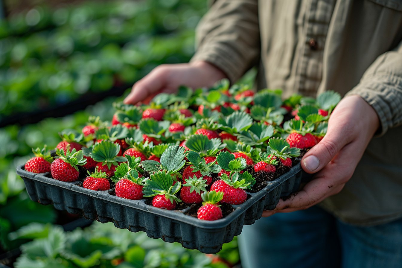 🌳 Quand planter les fraisiers en godets
