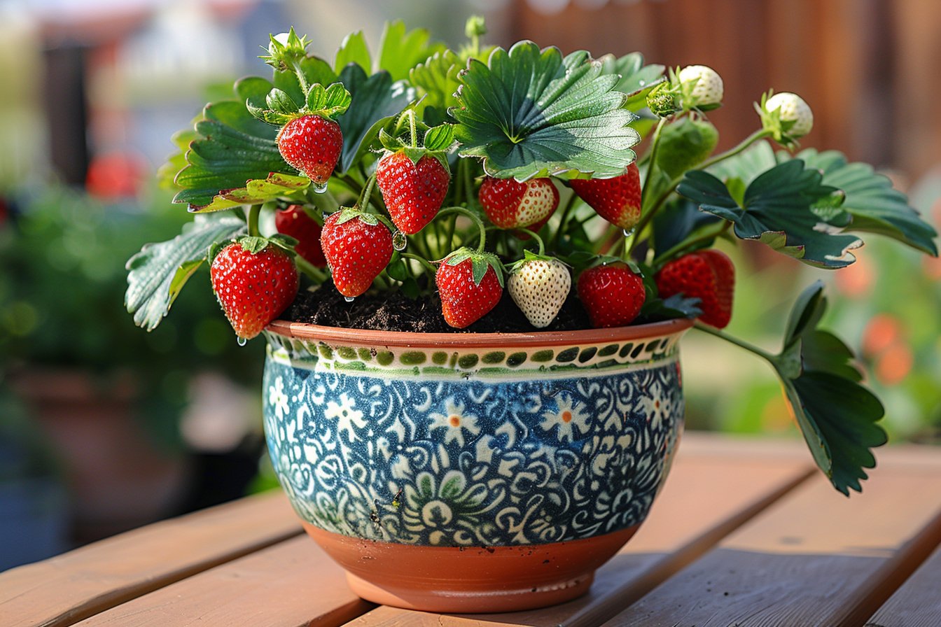 🌳 Quand planter un fraisier en pot